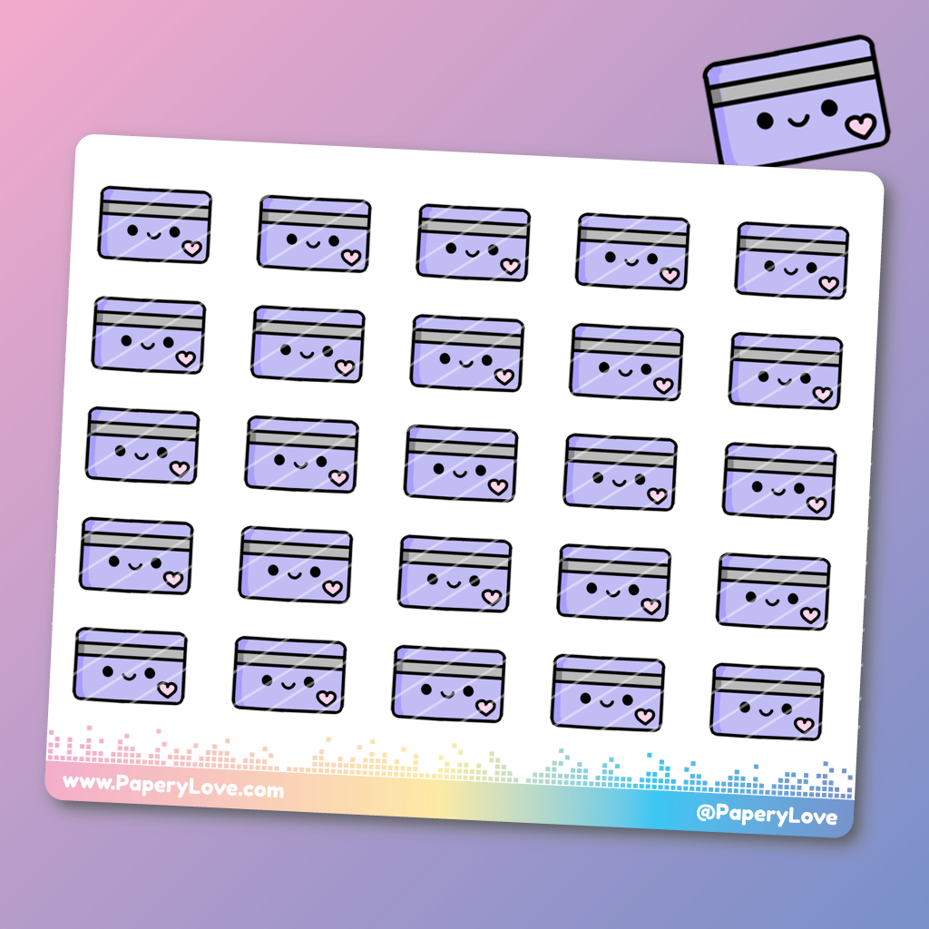 Planner Stickers | Credit Card - PaperyLove