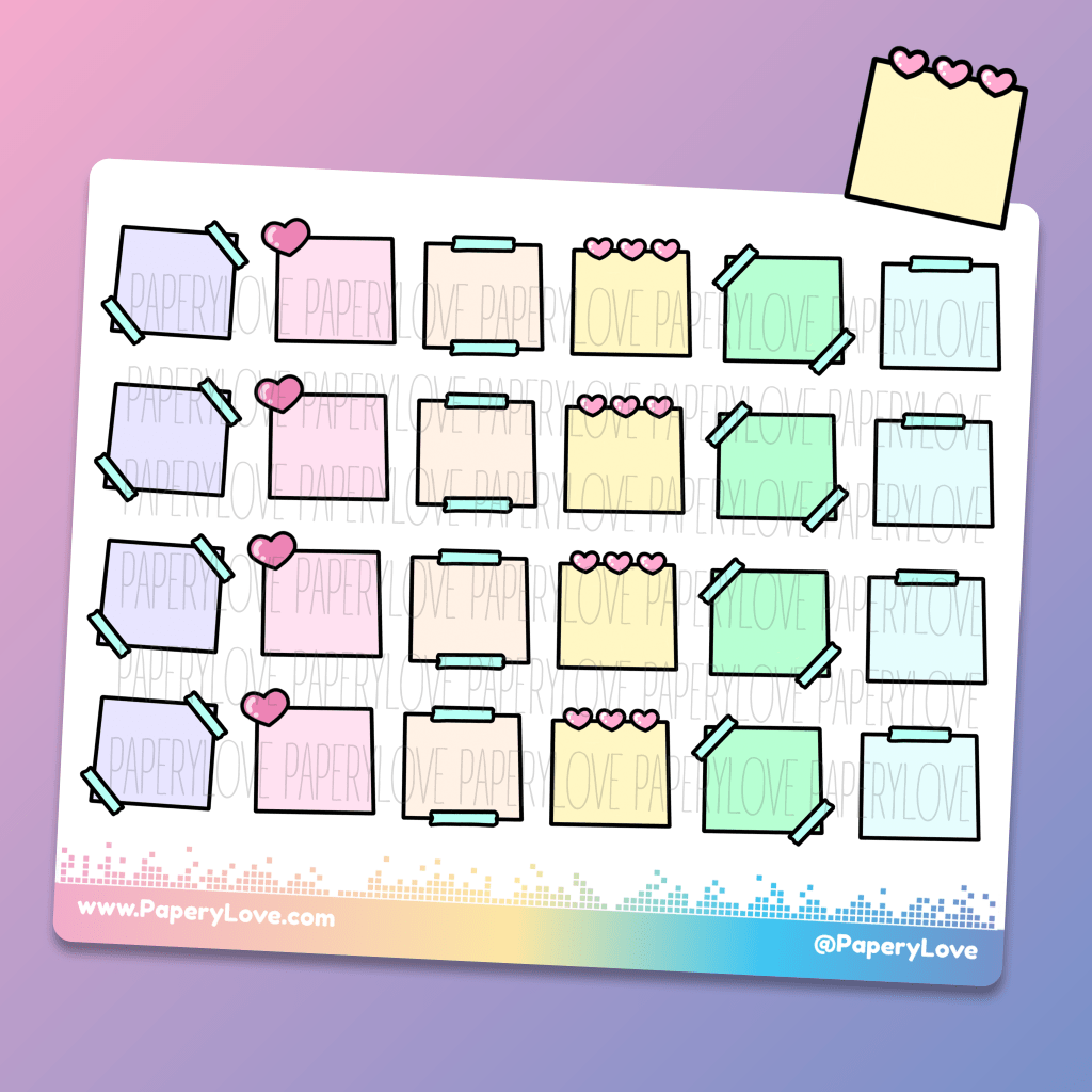 Planner Stickers | Note Papers - PaperyLove