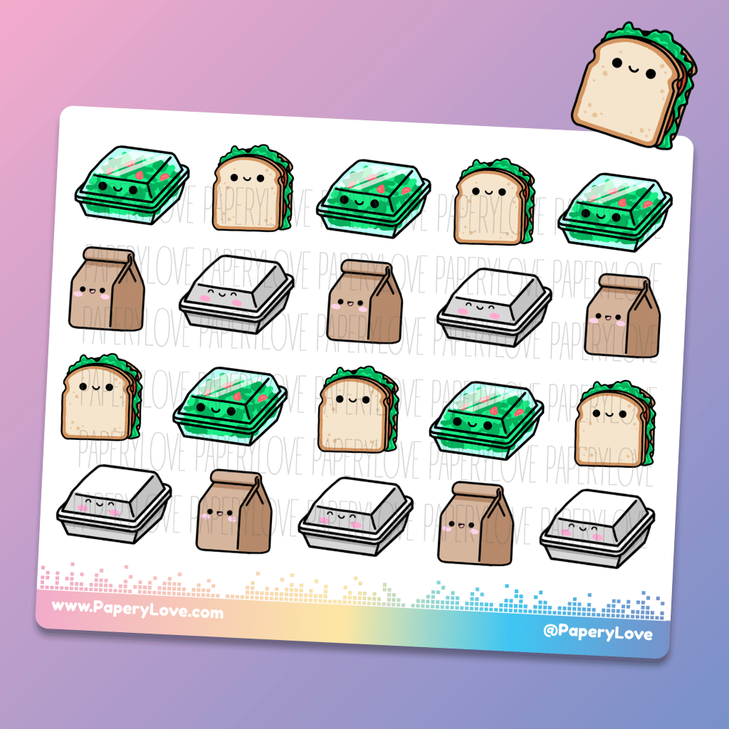 Planner Stickers | Typical Lunch - PaperyLove
