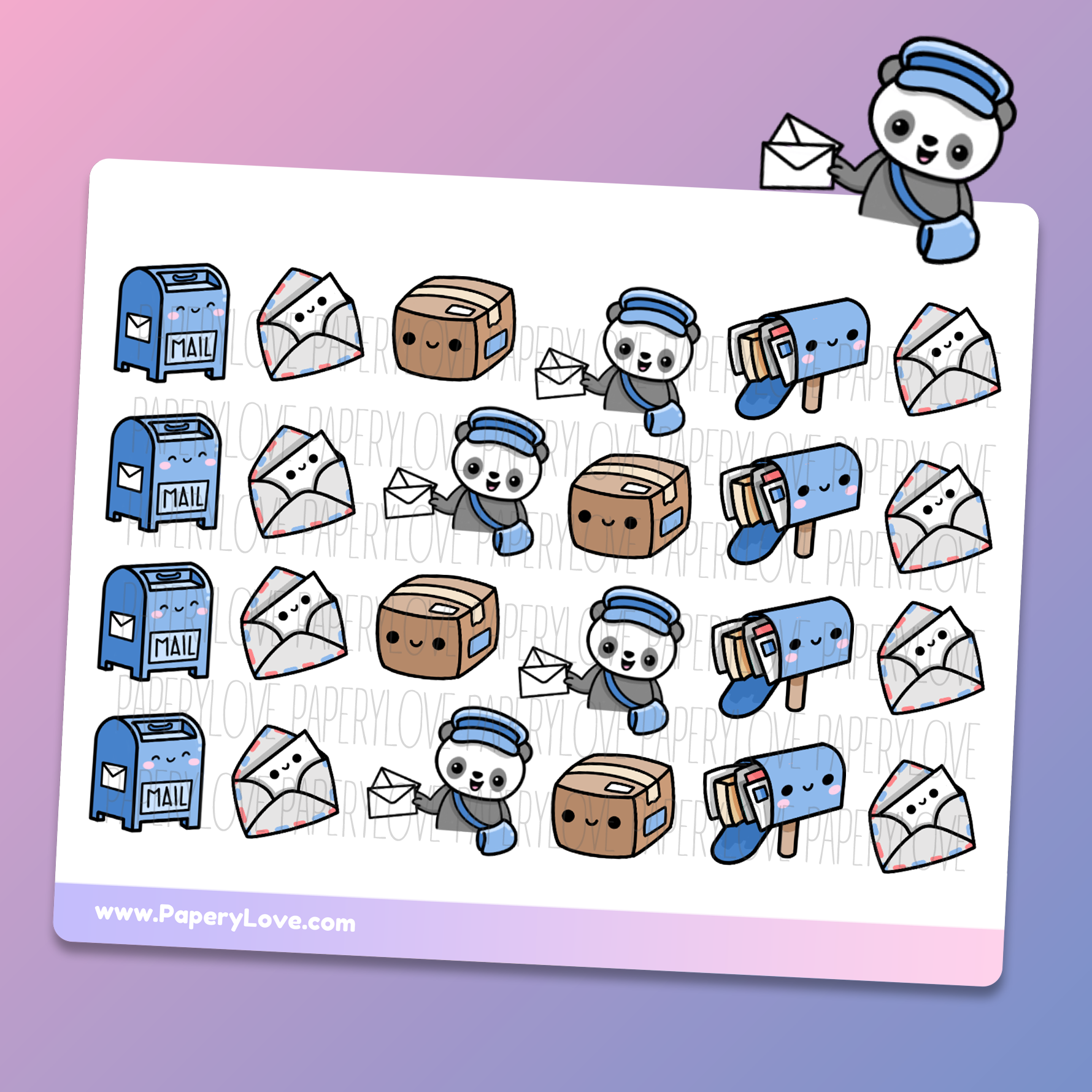 Planner Stickers | Mr. Mailman & Friends - PaperyLove