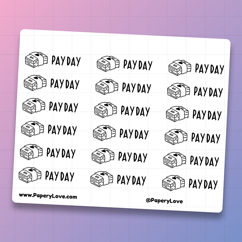 Foiled Scripts | Pay Day - PaperyLove