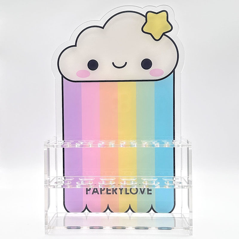 Rainbow Cloud Pen Stand - PaperyLove
